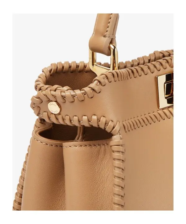 Fendi Peekaboo Mini Handbag - Nude
