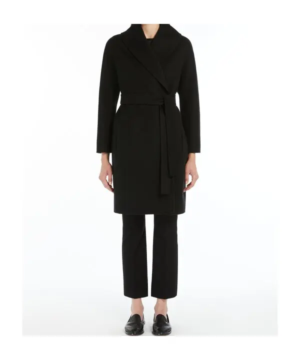 Max Mara Messi Belted Coat - Black
