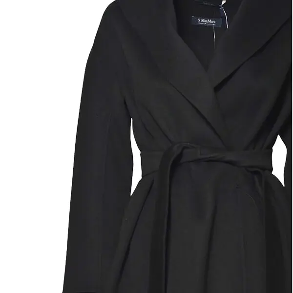 Max Mara Messi Belted Coat - Black