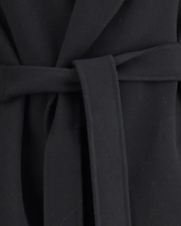 Max Mara Messi Belted Coat - Black