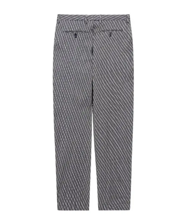 Giorgio Armani Pleated Trousers With Diagonal Stripe Pattern