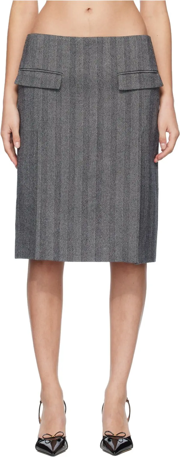 FERRAGAMO Striped Skirt