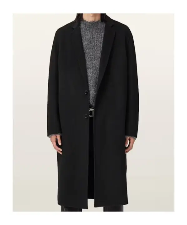 ALLSAINTS Brax Relaxed Fit Wool Coat