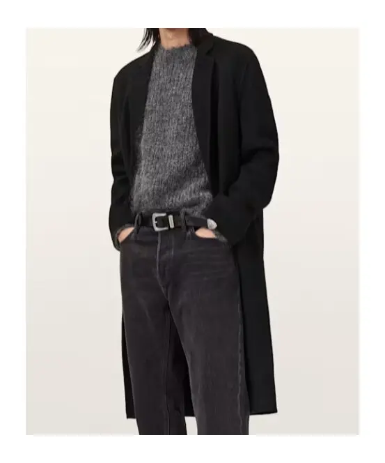 ALLSAINTS Brax Relaxed Fit Wool Coat