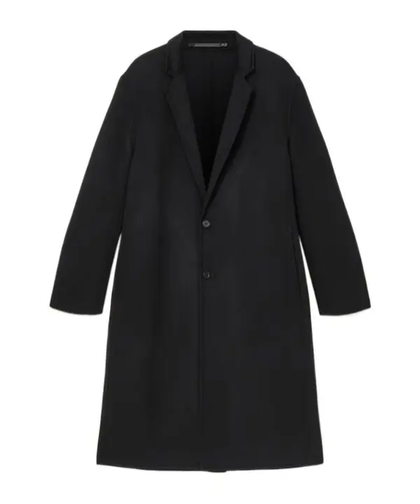 ALLSAINTS Brax Relaxed Fit Wool Coat - Black