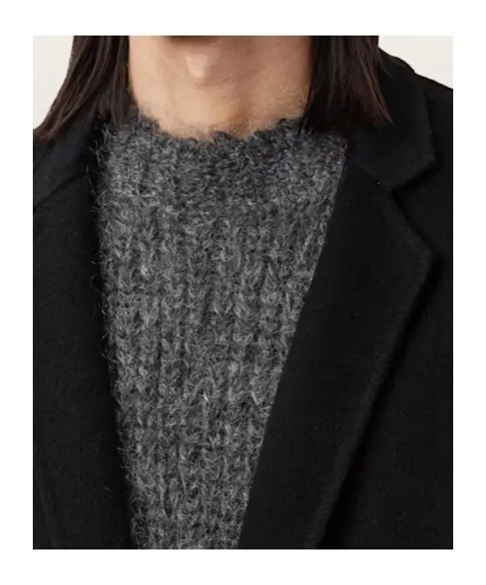 ALLSAINTS Brax Relaxed Fit Wool Coat