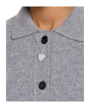 Gucci Blind For Love" Heart Pendant Necklace - Silver