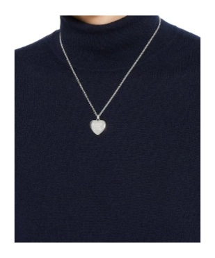 Gucci Blind For Love" Heart Pendant Necklace - Silver