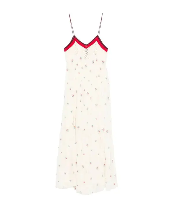 FORTE_FORTE Floral Midi Dress - Cream