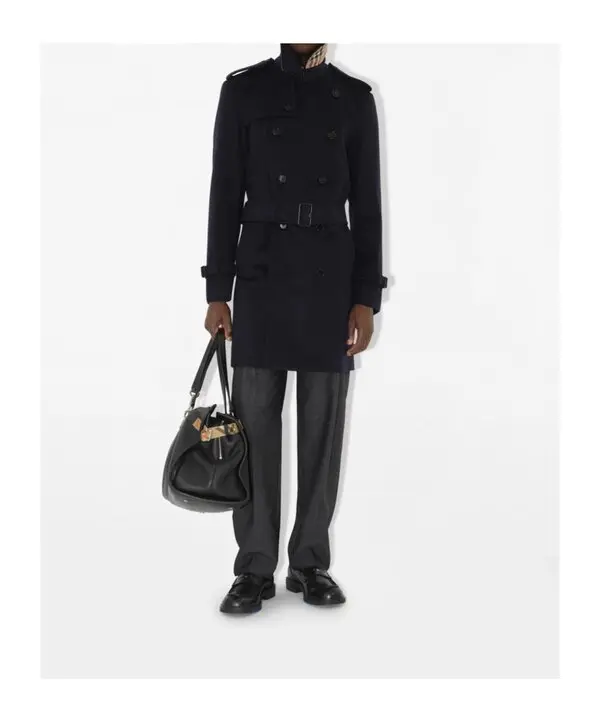 Burberry Double Breasted Belted Mid-length Trench Coat