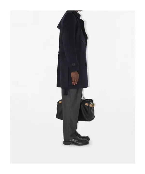 Burberry Double Breasted Belted Mid-length Trench Coat
