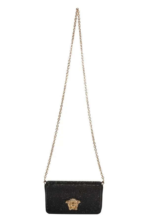 Versace Embellished Chain Strap Mini Bag
