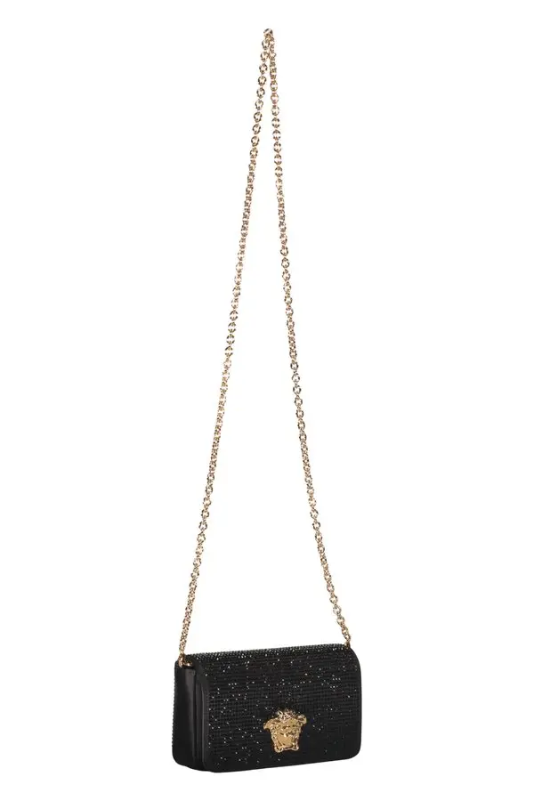 Versace Embellished Chain Strap Mini Bag