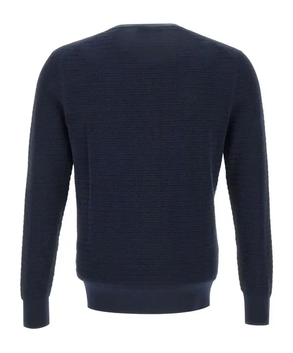 KANGRA Textured Crew Neck Sweater