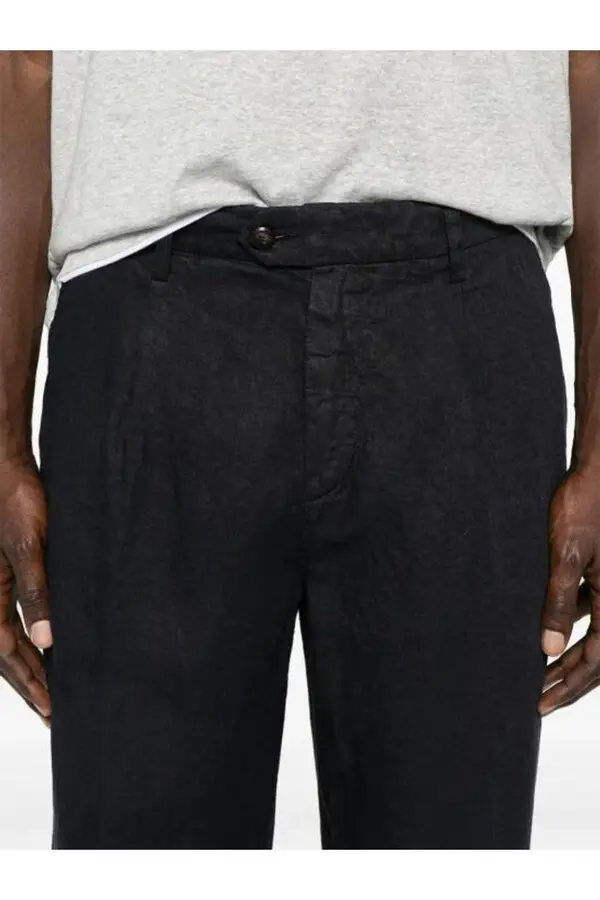 Eleventy Loose Fit Linen Trousers