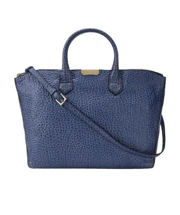 Burberry Zippered Top Handle Handheld Bag
