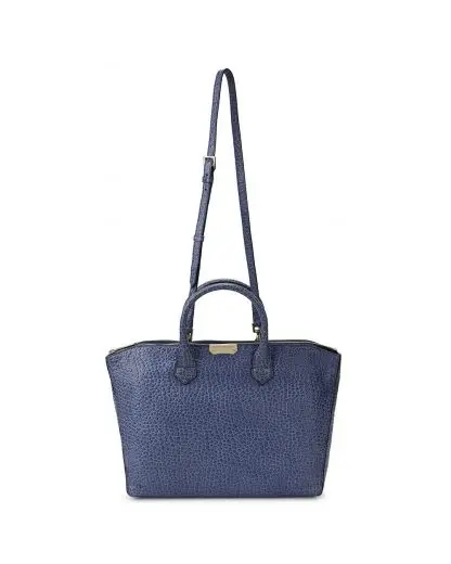 Burberry Zippered Top Handle Handheld Bag