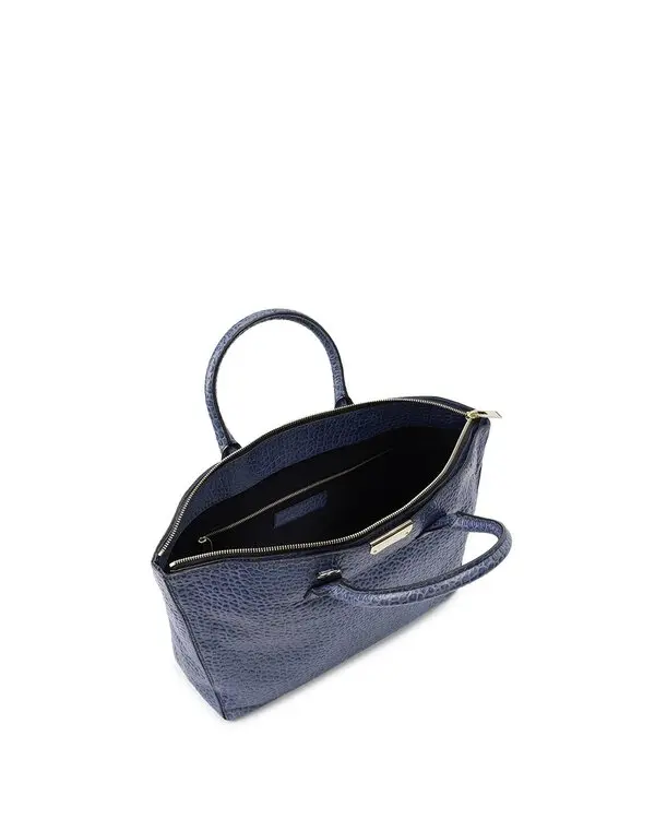 Burberry Zippered Top Handle Handheld Bag