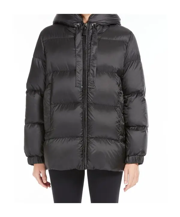 Max Mara Seia Zip-up Hooded Jacket - Black
