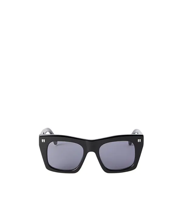 Off-White Full Frame Rectangular Sunglasses - Black