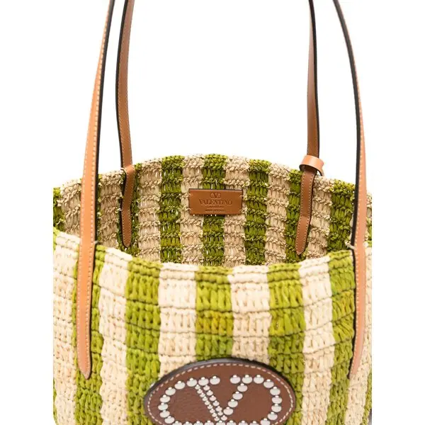 Valentino Garavani Vlogo Signature Shopping Bag - Nude
