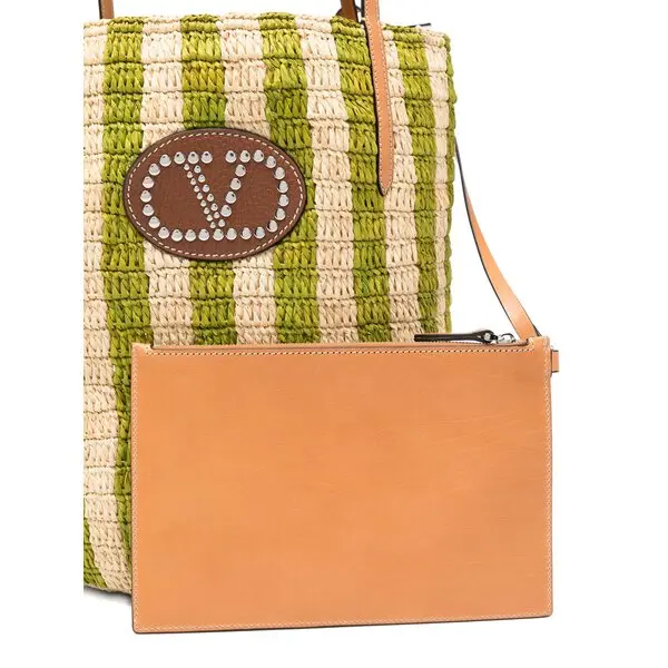 Valentino Garavani Vlogo Signature Shopping Bag - Nude