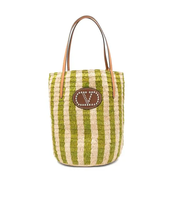 Valentino Garavani Vlogo Signature Shopping Bag - Nude