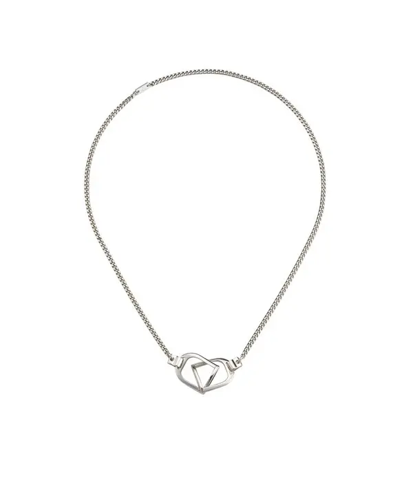 Gucci Staffa Sterling Silver Pendant Necklace