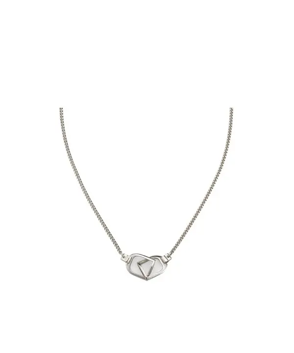 Gucci Staffa Sterling Silver Pendant Necklace