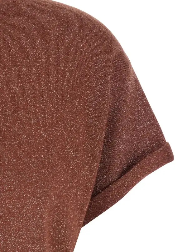 Brunello Cucinelli Short Sleeve Crewneck T-shirt - Firebrick