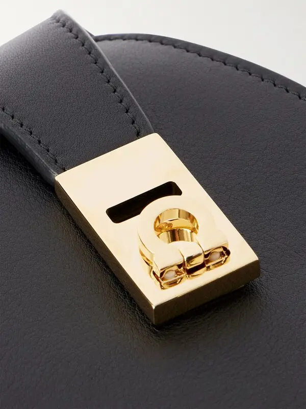 FERRAGAMO Hug Leather Shoulder Bag