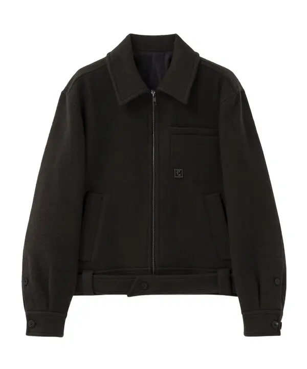 WOOYOUNGMI Belted Zip-up Jacket - Brown