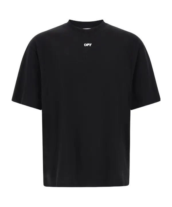 Off-White Logo Printed Crewneck T-shirt - Black