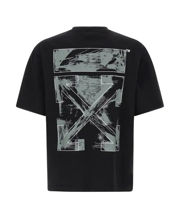 Off-White Logo Printed Crewneck T-shirt - Black