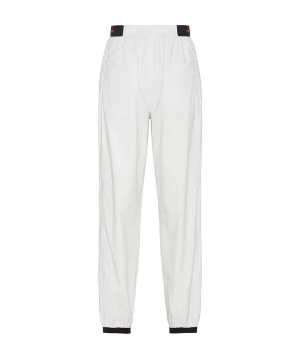 Prada Light Nylon Wide-leg Pants - Chalk White