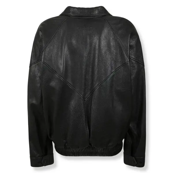 Acne Studios Leather Logo Jacket