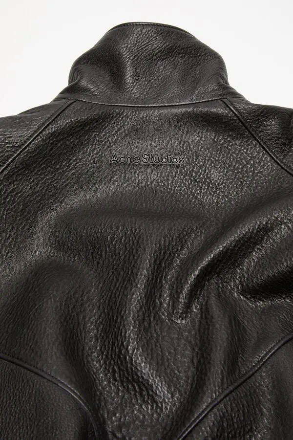 Acne Studios Leather Logo Jacket
