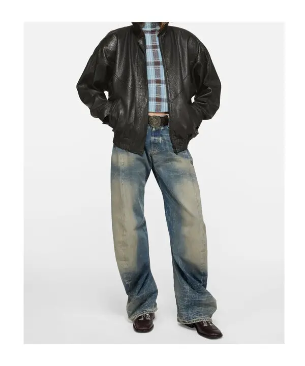 Acne Studios Leather Logo Jacket