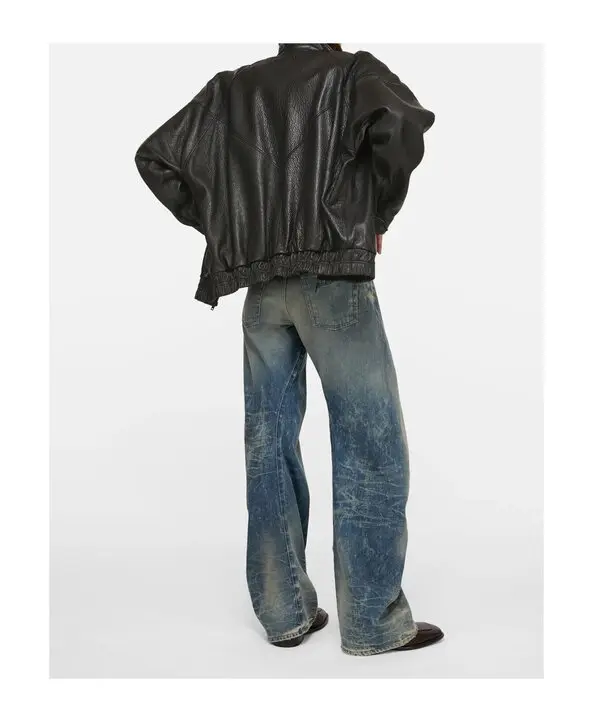 Acne Studios Leather Logo Jacket