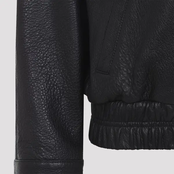 Acne Studios Leather Logo Jacket