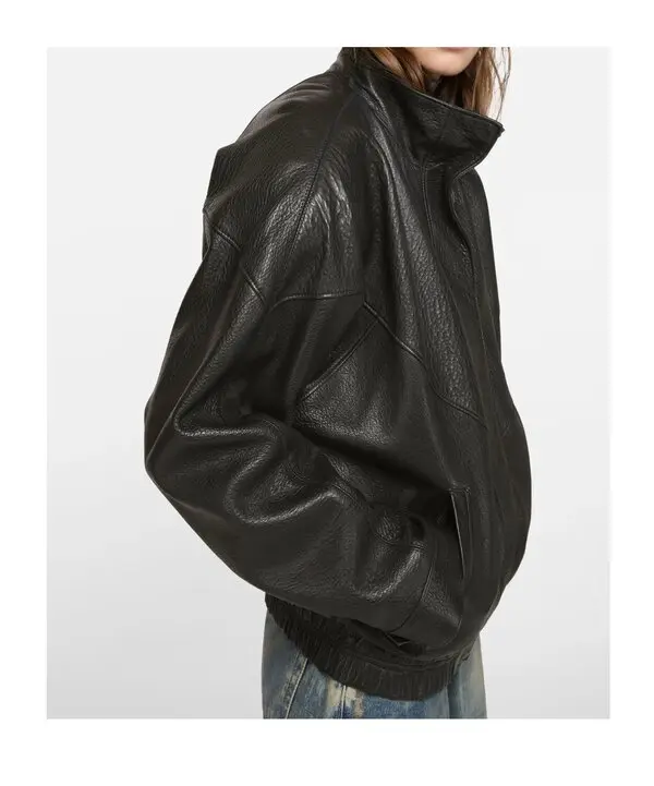 Acne Studios Leather Logo Jacket