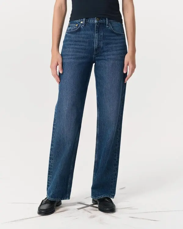 RAG  BONE Rag & Bone Shea High-rise Straight-leg Jeans