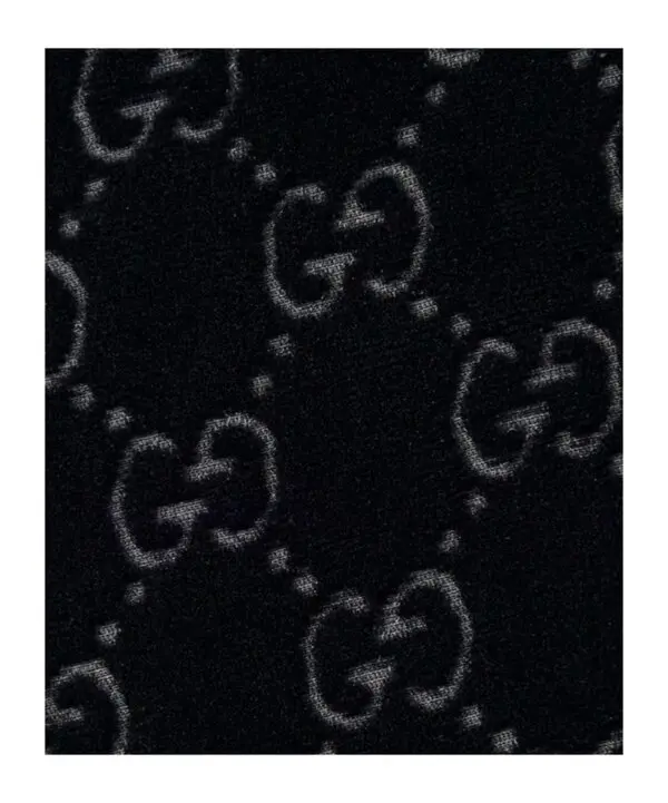 Gucci Gg Stretch Velvet Devoré Pants - Black