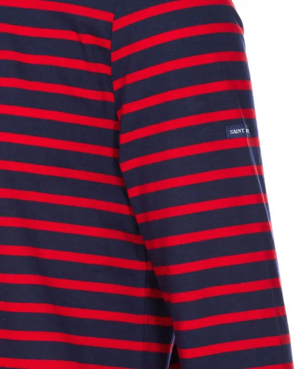 Saint James Striped Graphic T-shirt