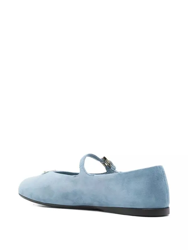 Prada Logo Plaque Ballerina Flats