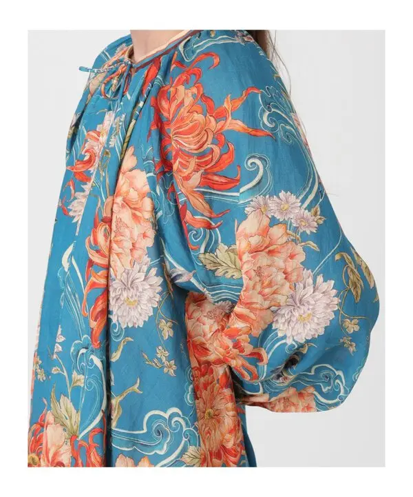 ALEMAIS Fletcher Floral-print Mini Dress