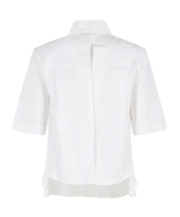 SEMICOUTURE Short-sleeved Shirt With Pleated Detail