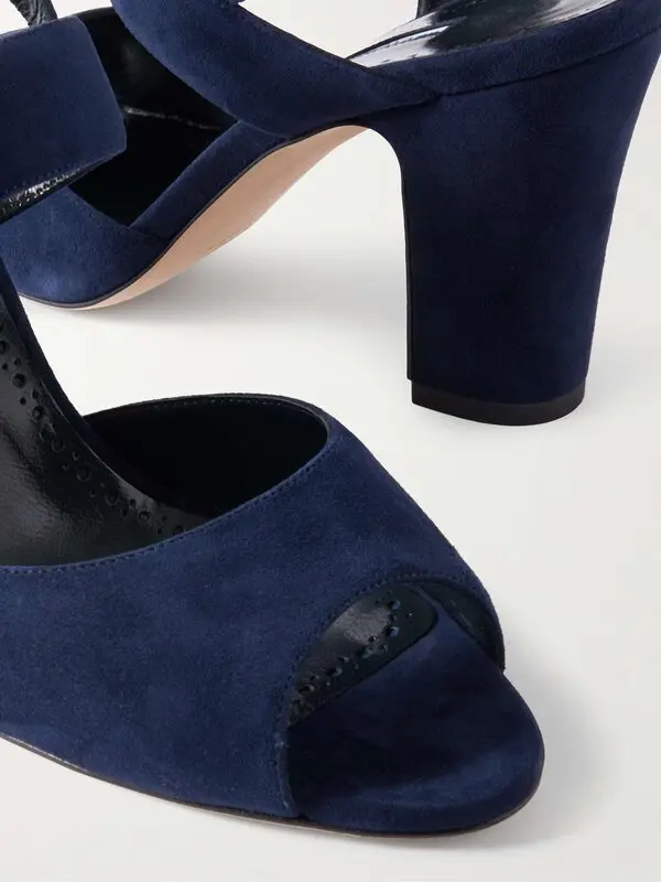 Manolo Blahnik Slingback High Heel Sandals - Black