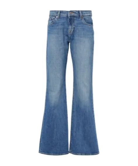 7 For All Mankind Mankind High-rise Flared Jeans - Blue