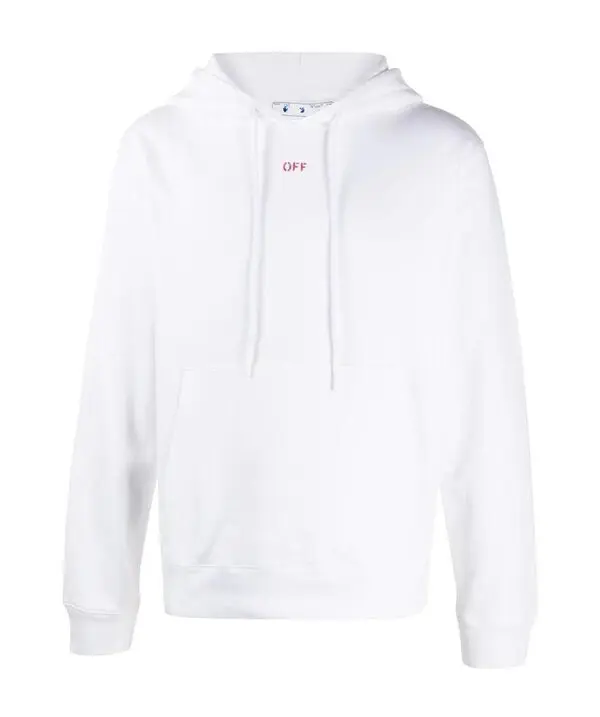 Off-White Logo Hooded Sweater - White